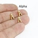 Gold Omega Necklacegreek Letter Necklaceomega Greek Letter - Etsy