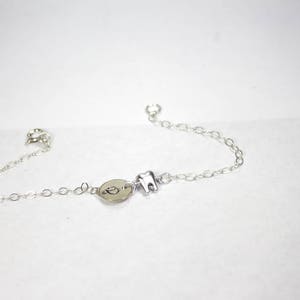 Initial Tooth Bracelet.sterling Silver Disc Bracelet, Gift for Dentist ...