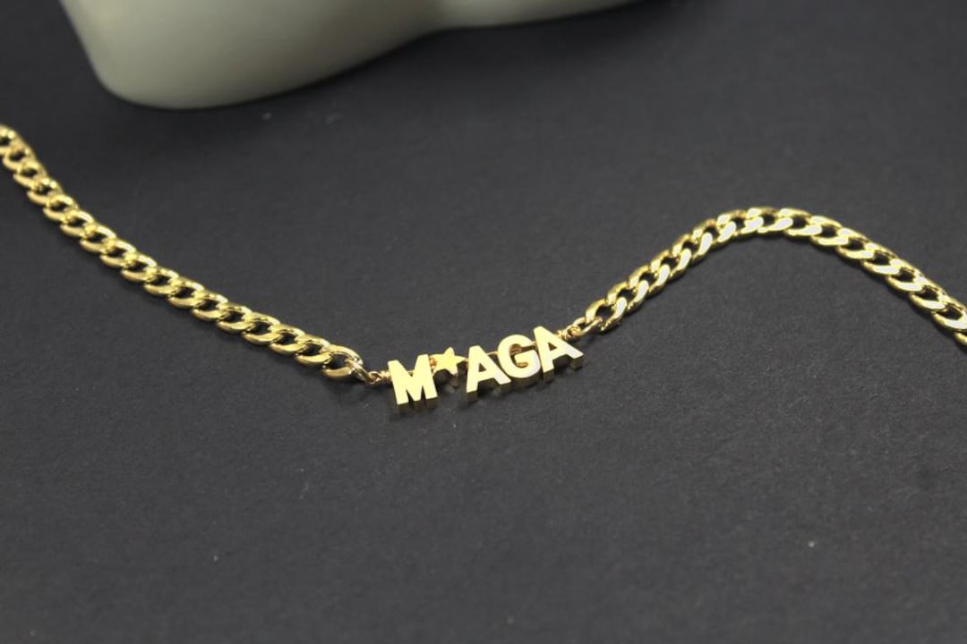 Gold Maga Necklace, Hero Jewelry for Boyfriend. Maga Star Necklace ...