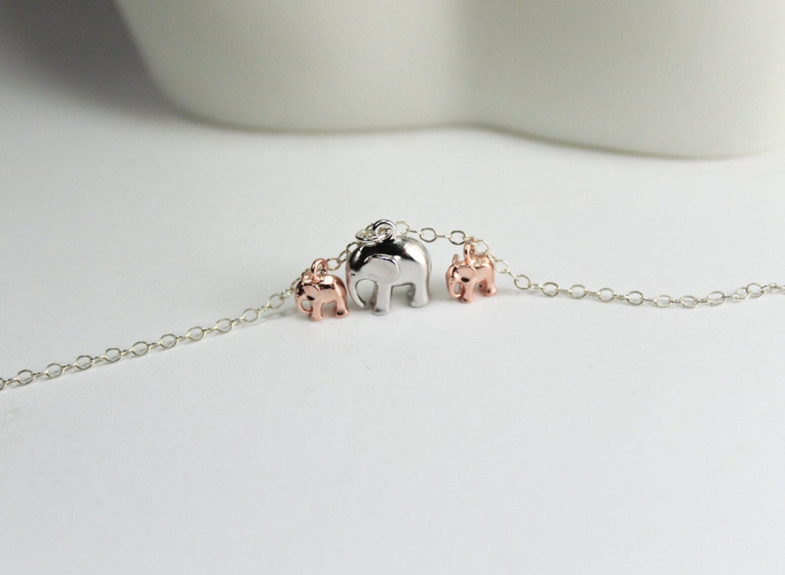 Matching Elephant Neckalcemother Daughter Elephant Necklace - Etsy