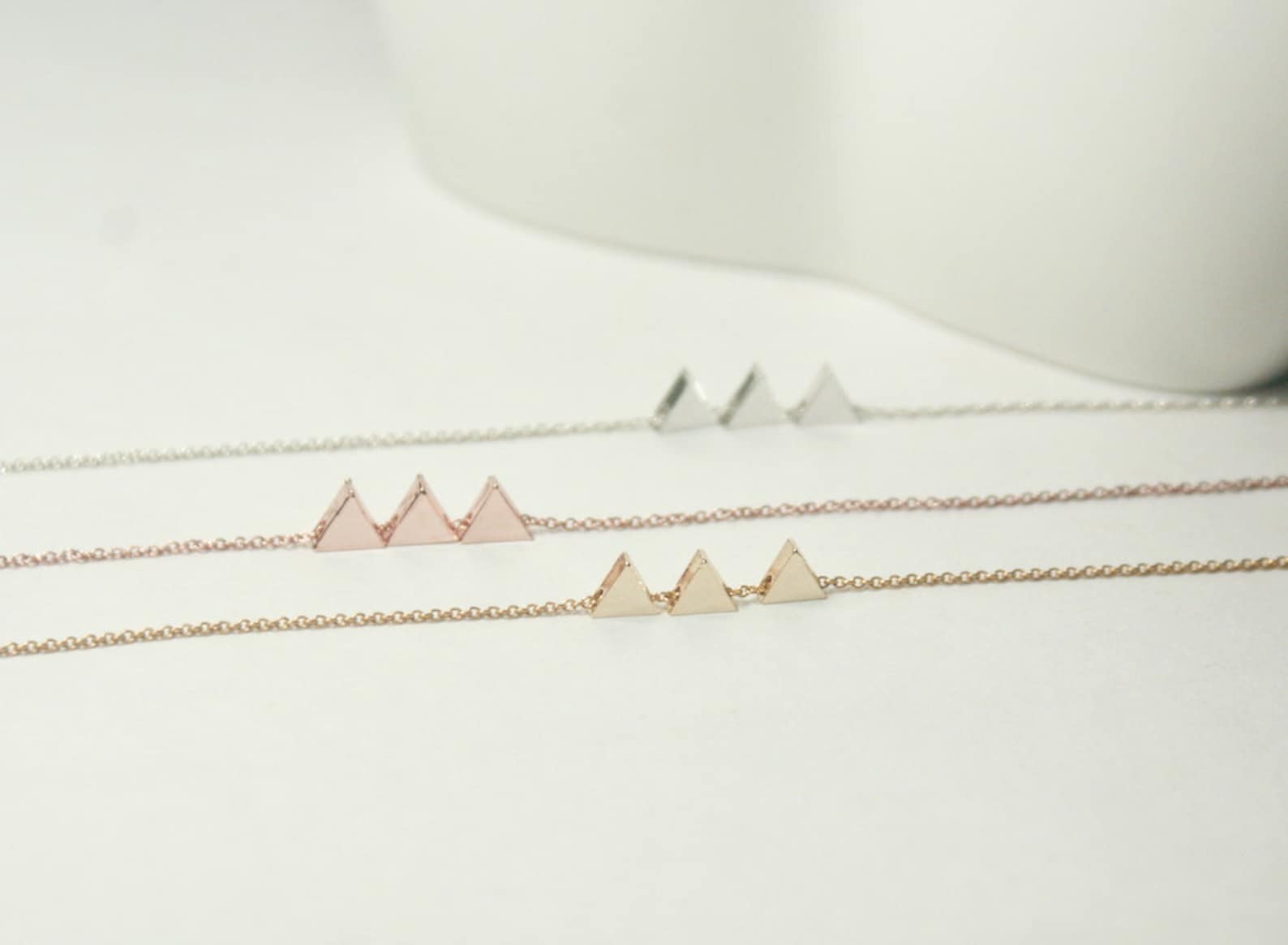 Three Sisters Necklace 3 Sisters Jewelry 3 Triangle - Etsy
