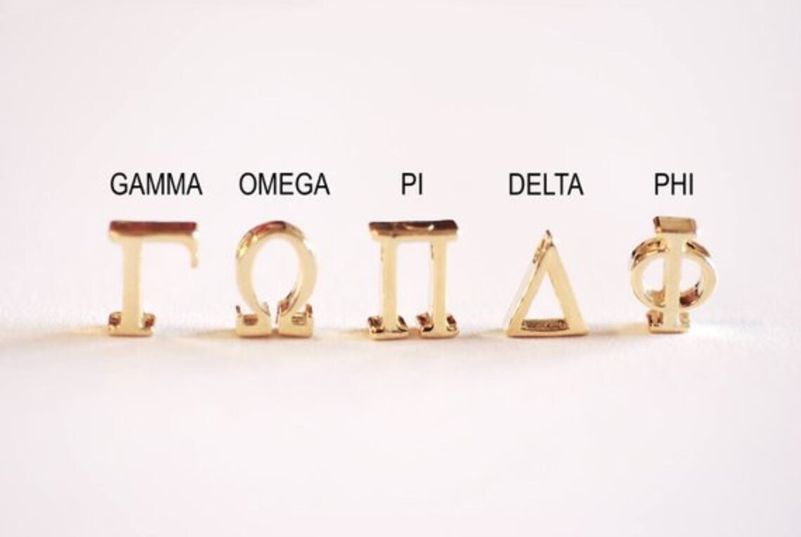 Greek Alpha Letter Jewelry Greek Initial Alpha Necklace Gold - Etsy