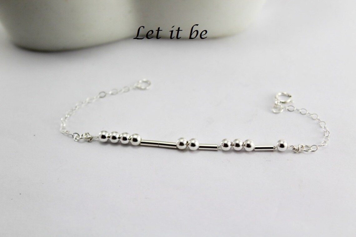 Sterling Silver Morse Code - Etsy