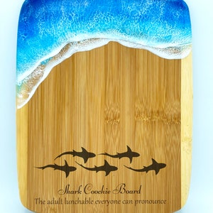 ADD-ON Engraving on Beach Wave Cutting Board / Shark Coochie ...