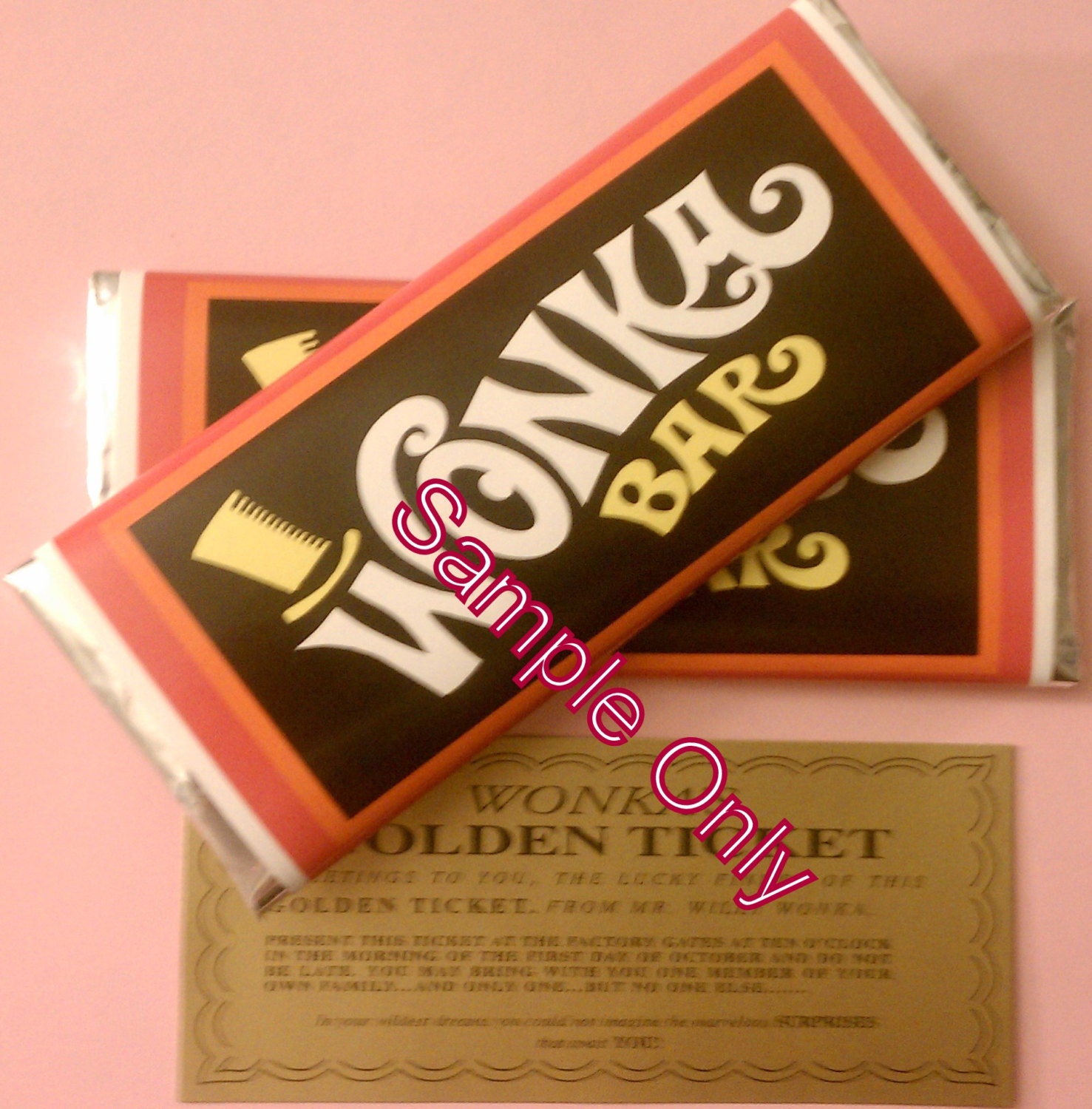 Wonka Bar Wrapper Printable Free