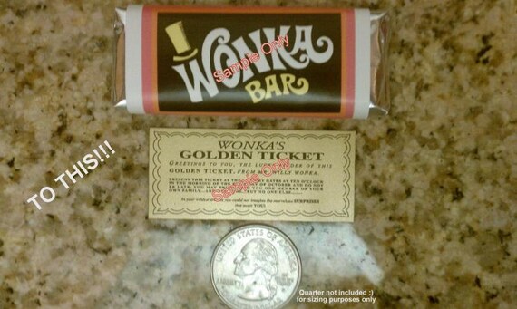 Golden Ticket Willy Wonka Chocolate Bars Erstwilder Winning Wonka Bar