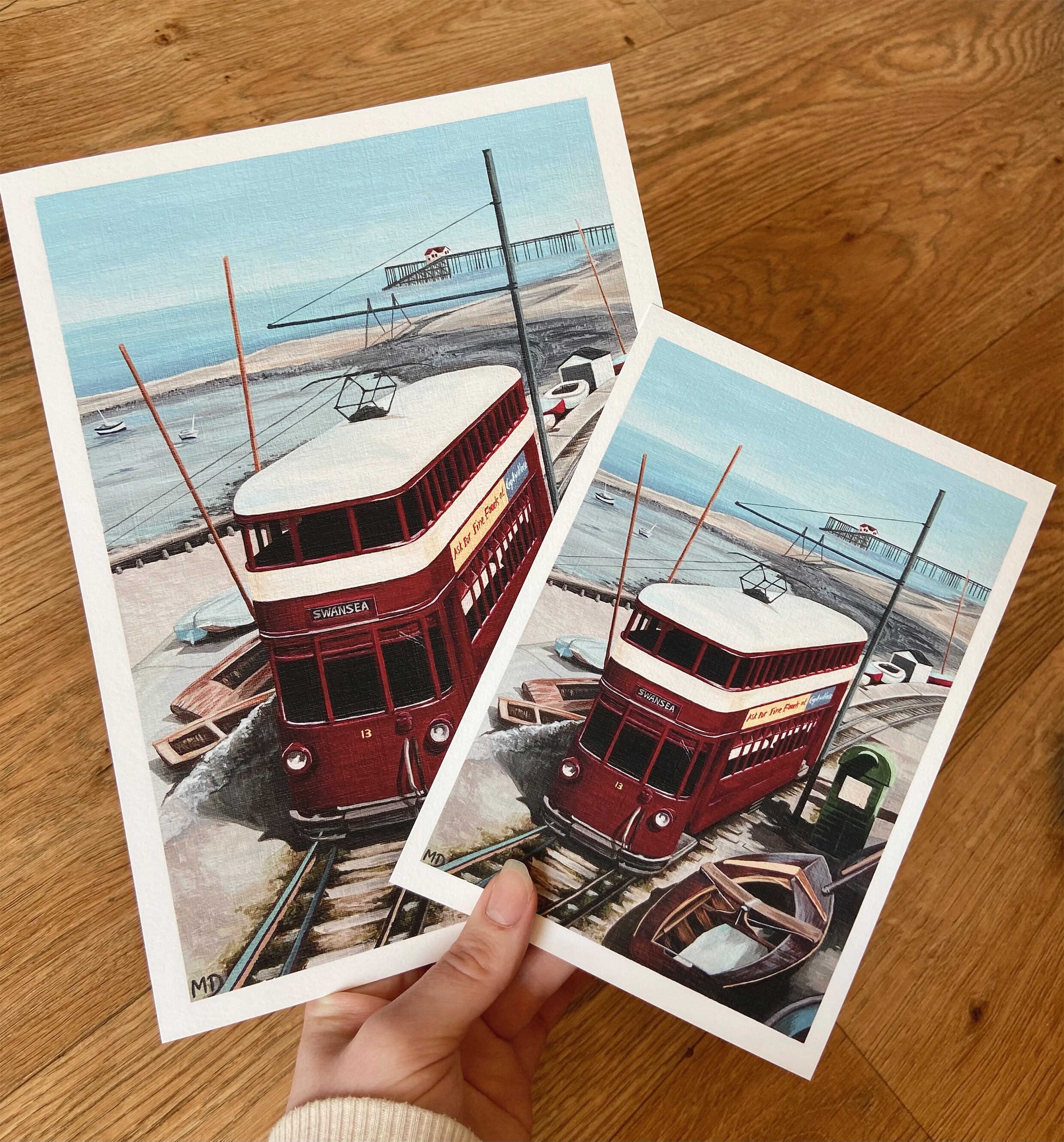 The Old Mumbles Train Giclée Fine Art Print | Etsy