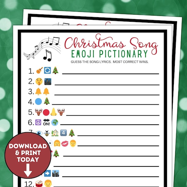 Emoji Christmas Songs - Etsy