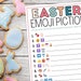 Easter Emoji Game / Easter Party Games / Printable Easter Games / Emoji ...