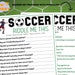 Soccer Riddles and Jokes / Printable Soccer Team Party Games / Soccer ...