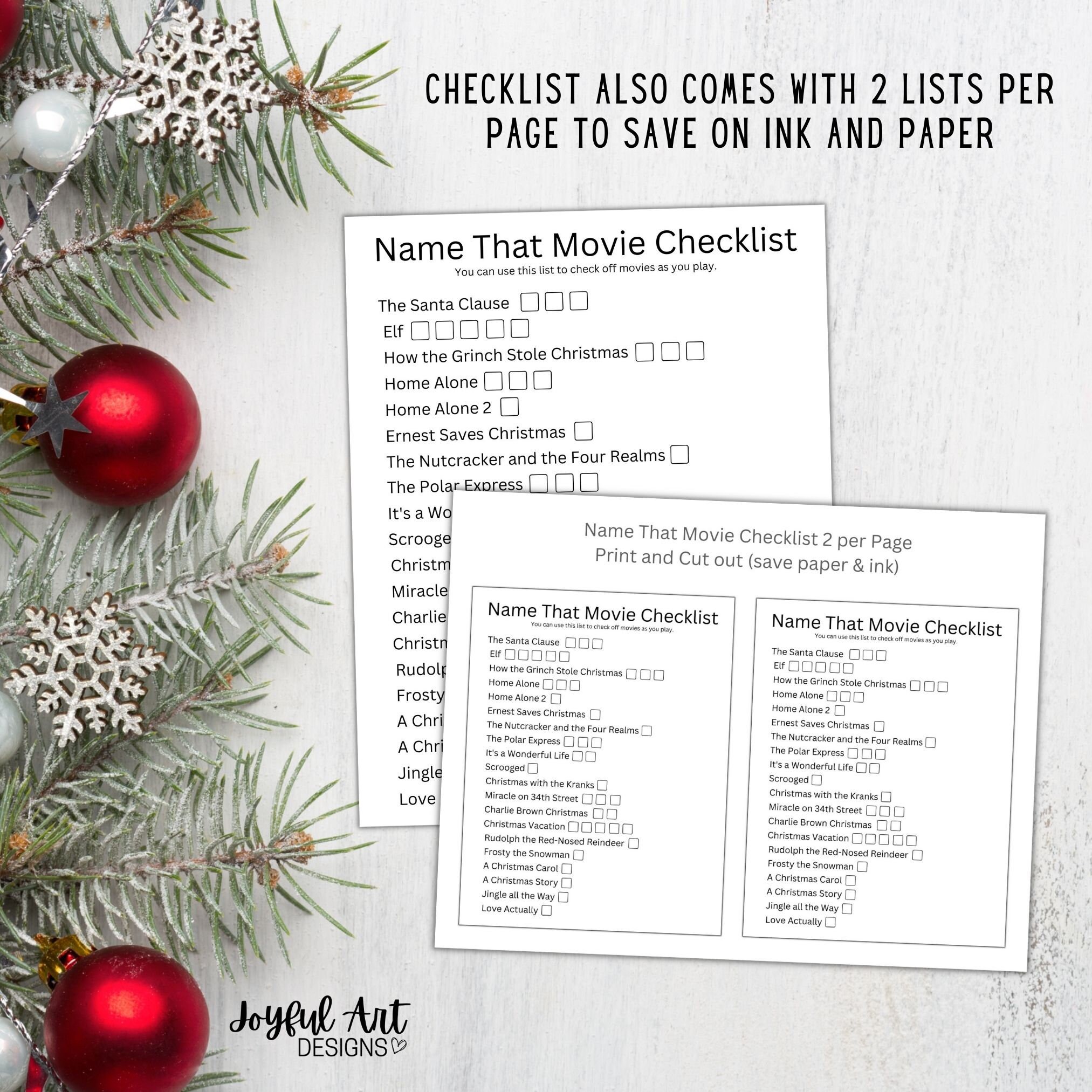 Name That Movie Christmas Game, Guess the Christmas Movie, Christmas ...