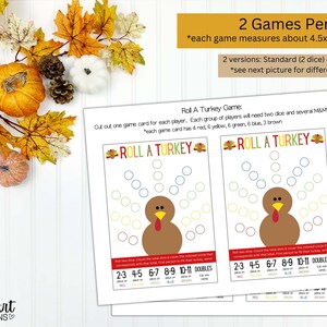 Thanksgiving Games for Kids / Thanksgiving Kids Table Game - Roll A ...
