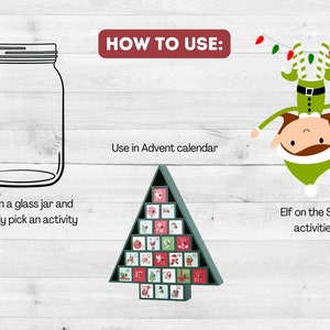 Printable Advent Activity Cards for Kids / Christmas Advent Calendar ...