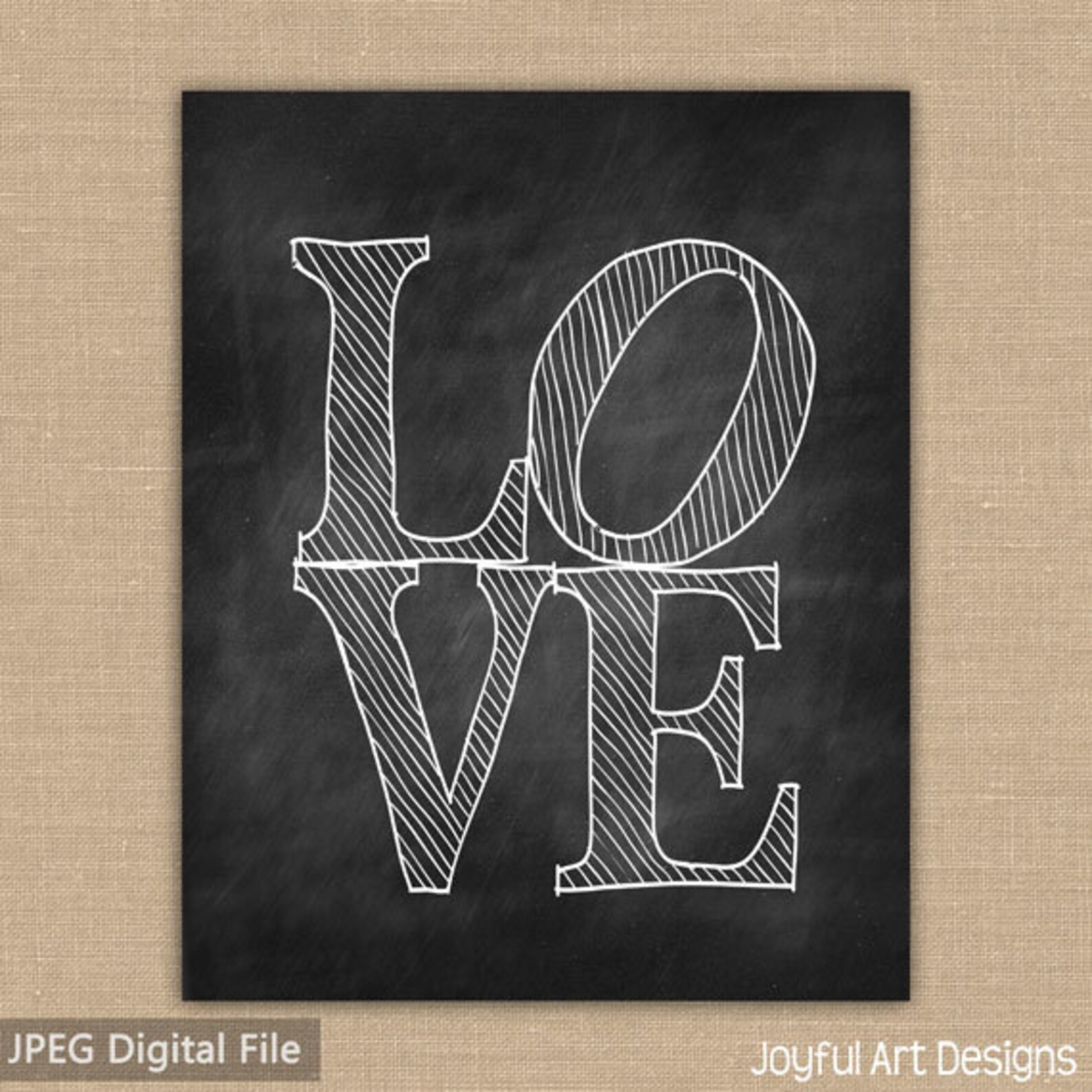 LOVE Chalkboard PRINTABLE. Instant Download. 8x10 Jpeg DIGITAL | Etsy