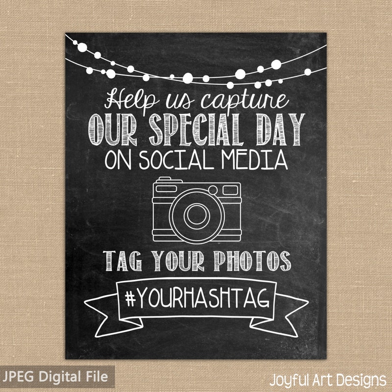Hashtag Chalkboard - Etsy