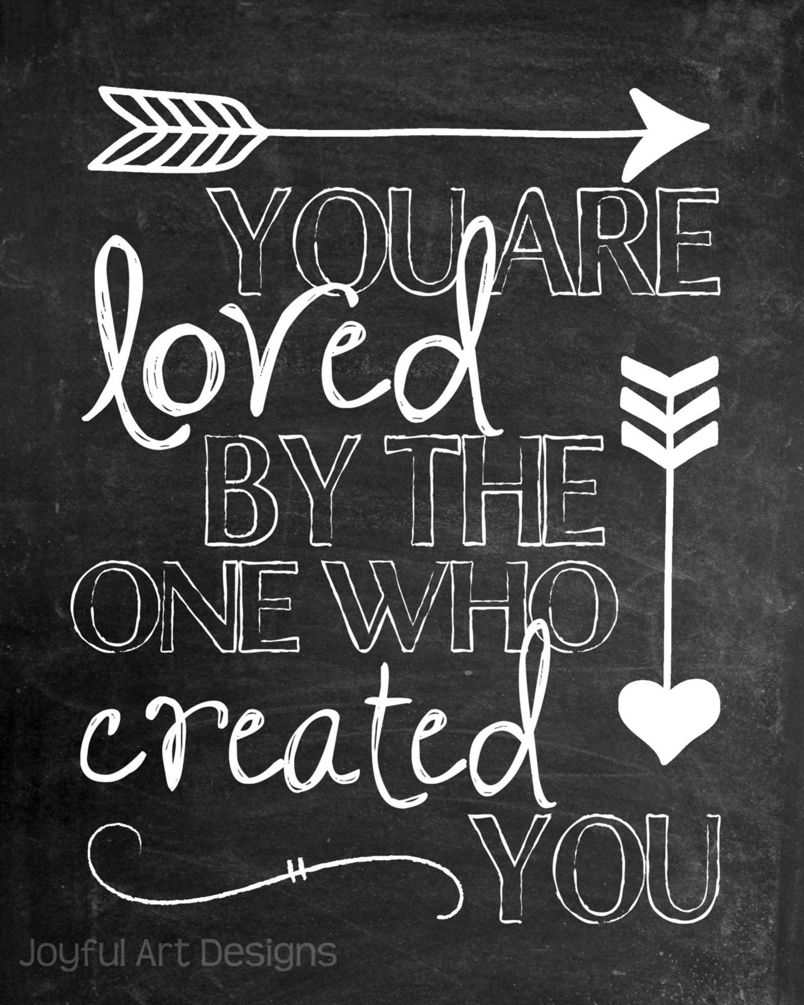 You Are Loved by the One Who Created You PRINTABLE Sign. - Etsy