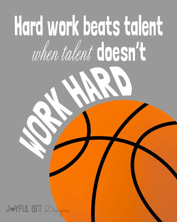 Motivating Basketball Quote PRINTABLE Signs. Sports Decor. Basketball ...