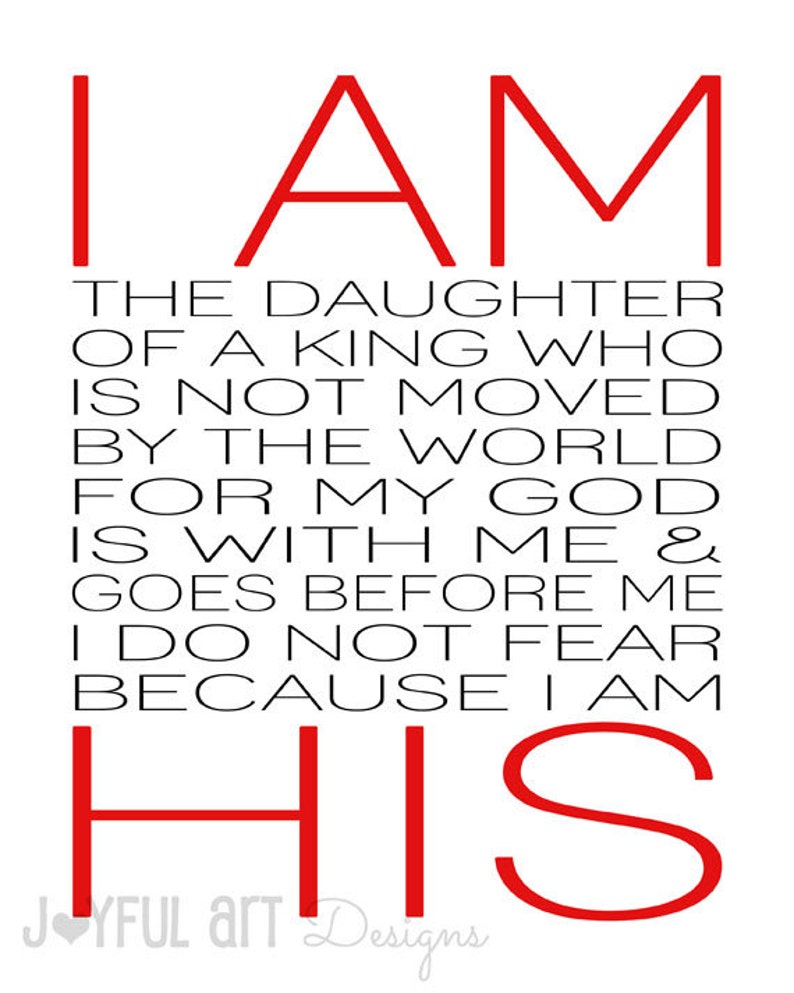 I Am His PRINTABLE. Christian Wall Art. Nursery Wall Art. - Etsy