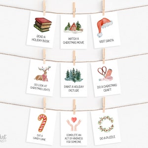 Printable Advent Activity Cards for Kids / Christmas Advent Calendar ...