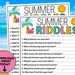 Summer Riddles Game / Summer Party Game / Printable Summertime - Etsy
