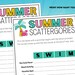 Summer Scattergories / Summer Party Game / Printable Summertime Game ...