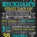 Last Day of School Chalkboard PRINTABLE Sign. First Day of School Photo ...