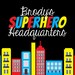 Superhero Headquarters PRINTABLE. Superhero Birthday Party. - Etsy