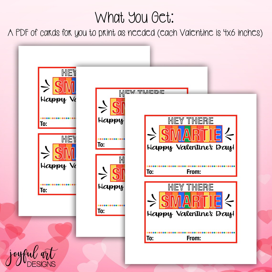 Hey Smartie Valentine Card / Classroom Valentines / Valentine's Ideas ...