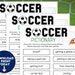 Soccer Pictionary / Soccer Party Pictionary / Printable Soccer Team ...
