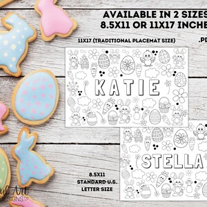 Personalized Easter for Kids, Easter Coloring Pages, Printable Easter ...