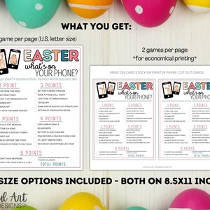 Easter Party Game / Easter What's on Your Phone Games / Printable ...