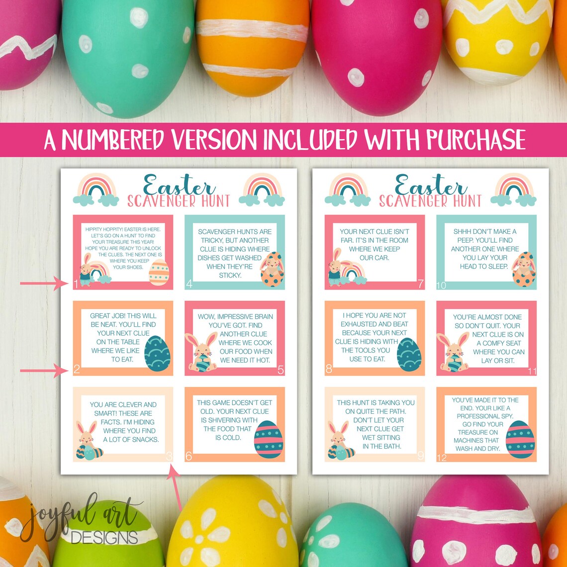 Easter Scavenger Hunt / Easter Party Games / Indoor Scavenger | Etsy