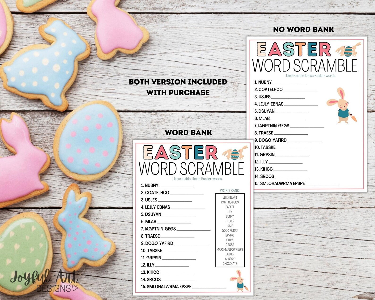 Easter Word Scramble / Printable Easter Games / Easter - Etsy
