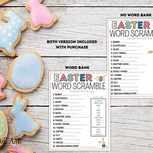 Easter Word Scramble / Printable Easter Games / Easter Activities for ...