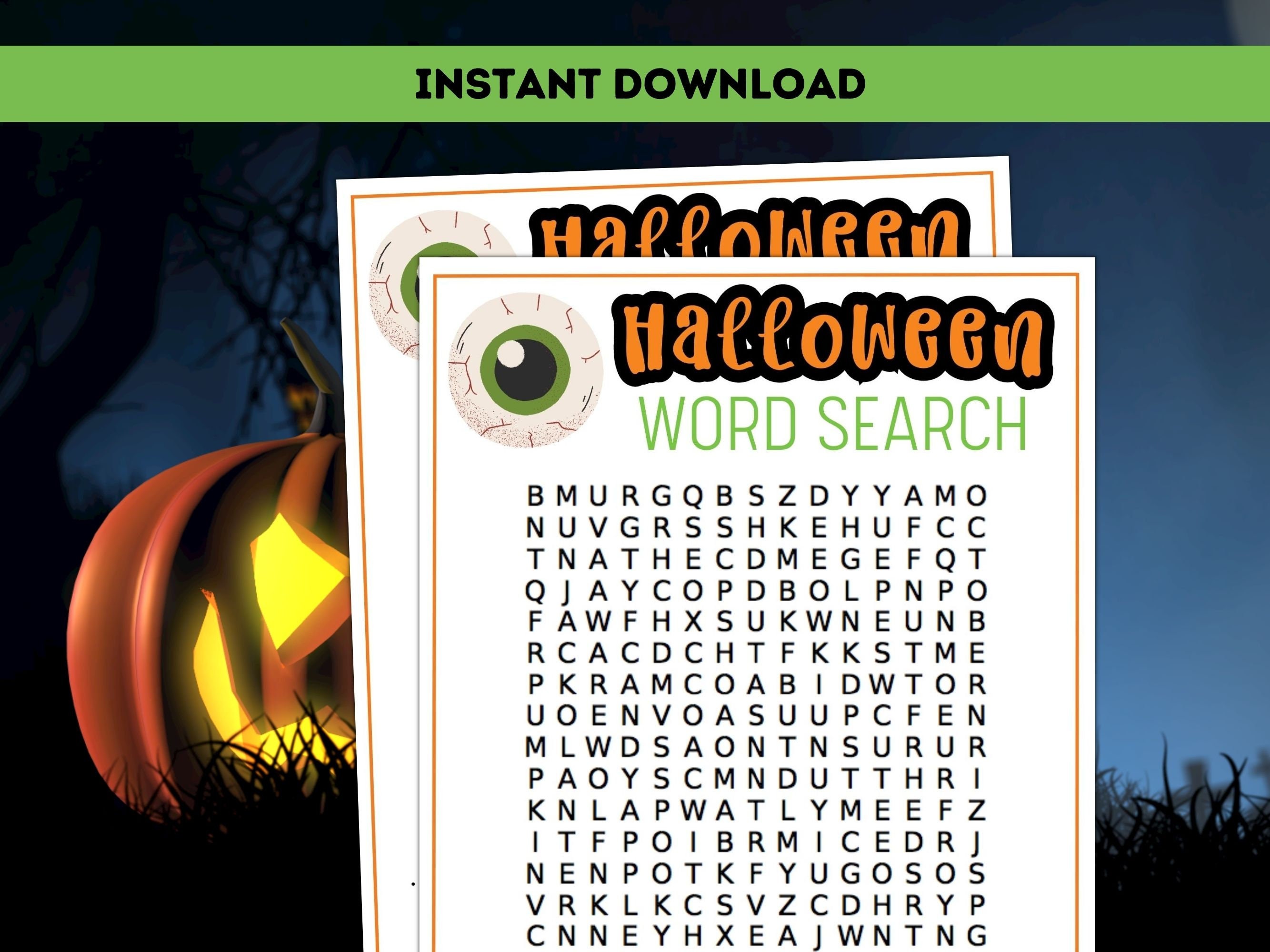 Halloween Word Search Puzzles For Kids
