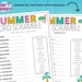 Word Scramble Summer Game / Summer Party Games / Printable Summertime ...