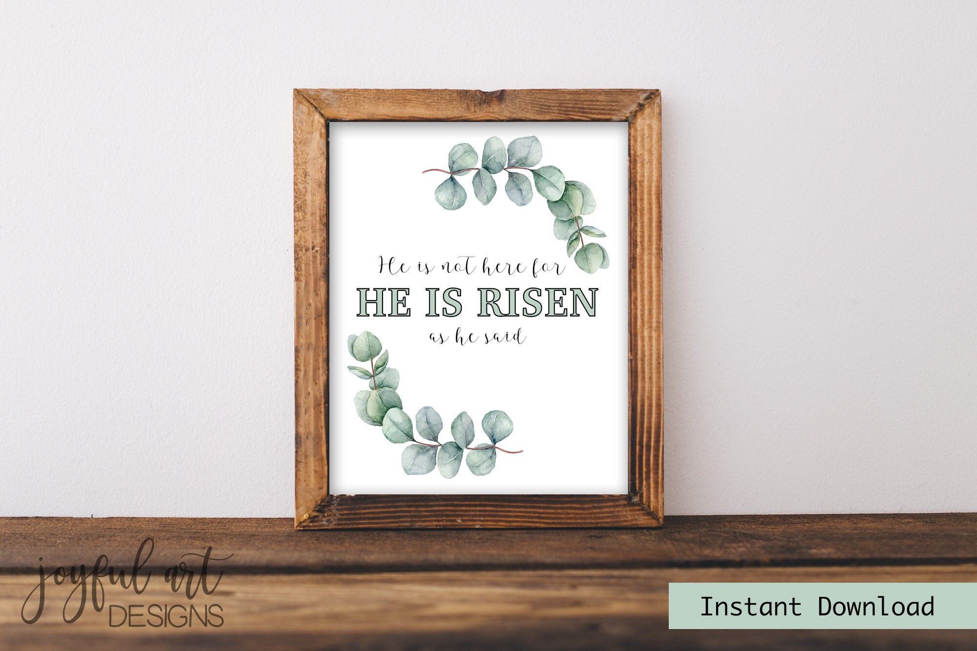 He is Risen Printable. Easter Printable. Easter Decor. He is | Etsy