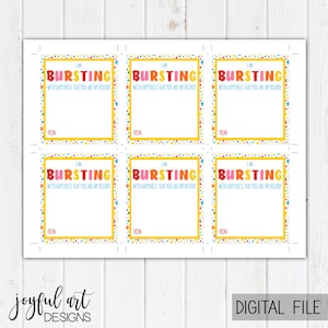 Starburst Valentine Card / Classroom Valentines / Valentine's Ideas for ...