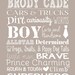 Personalized Boy Subway PRINTABLE Wall Art. Superhero Sign. Boy Words ...