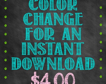 Custom Color Change - Etsy
