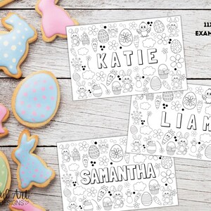 Personalized Easter for Kids, Easter Coloring Pages, Printable Easter ...