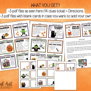 Halloween Scavenger Hunt for Kids / Indoor Treasure Hunt / Halloween ...