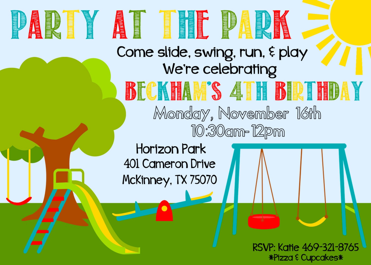 Printable Park Birthday Invitation. Park Birthday Party - Etsy Canada