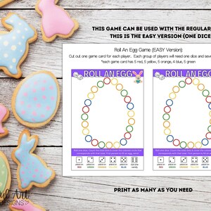Easter Game / Roll an Egg Candy Dice Game / Easter Party Games / Easter ...