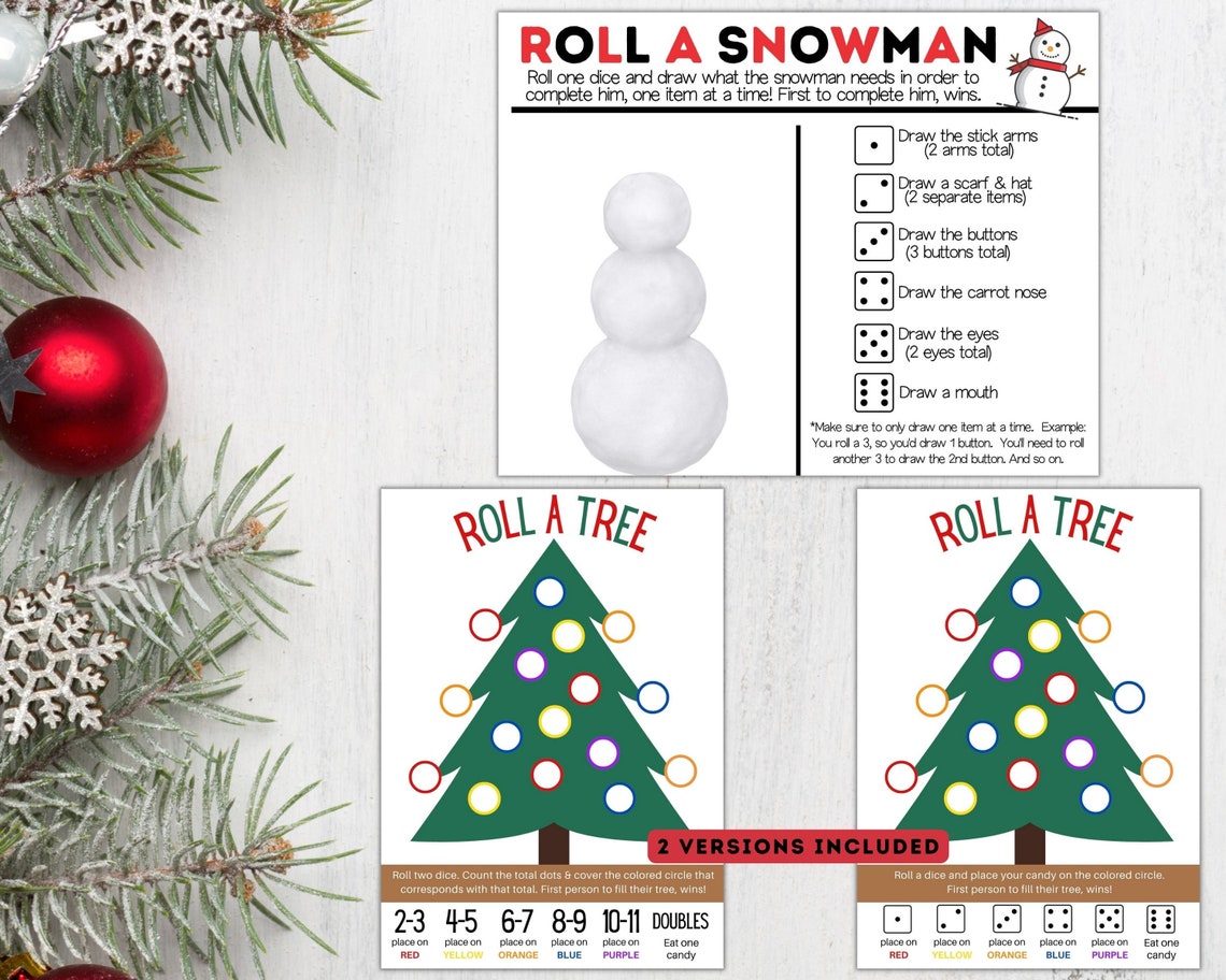 Christmas Game Bundle / Printable Christmas Games for Kids / Games for ...