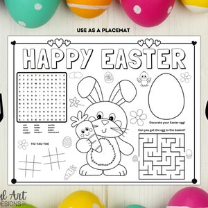 Easter Coloring Page / Easter Activity / Coloring Page / Easter ...