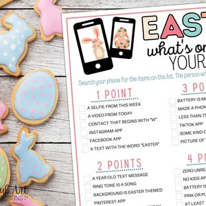 Easter Party Game / Easter What's on Your Phone Games / Printable ...