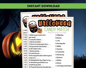 Sweet Halloween Candy Match Game | Halloween Party Games | Halloween ...