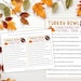 Thanksgiving Trivia Game / Thanksgiving Fowl Play Turkey Game - Etsy