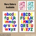 Alphabet Wall Art. Nursery Alphabet Printables. Uppercase and Lowercase ...